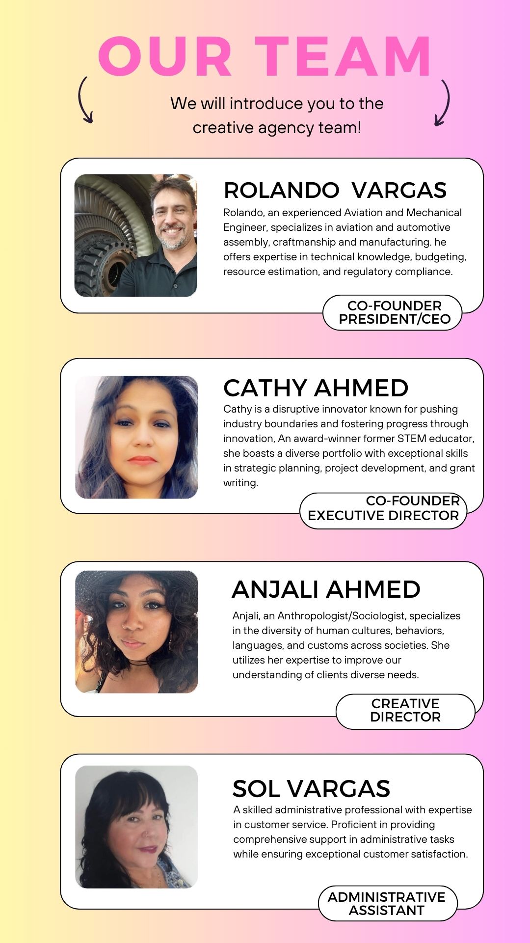 Meet Our Team - Creatively Granted, LLC.